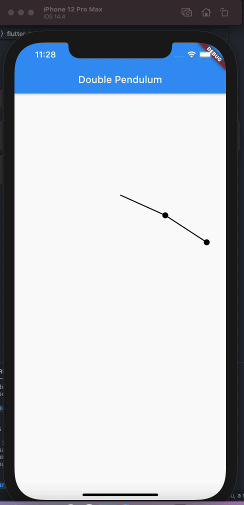 GitHub - unacorbatanegra/double_pendulum: Double Pendulum effect in Flutter