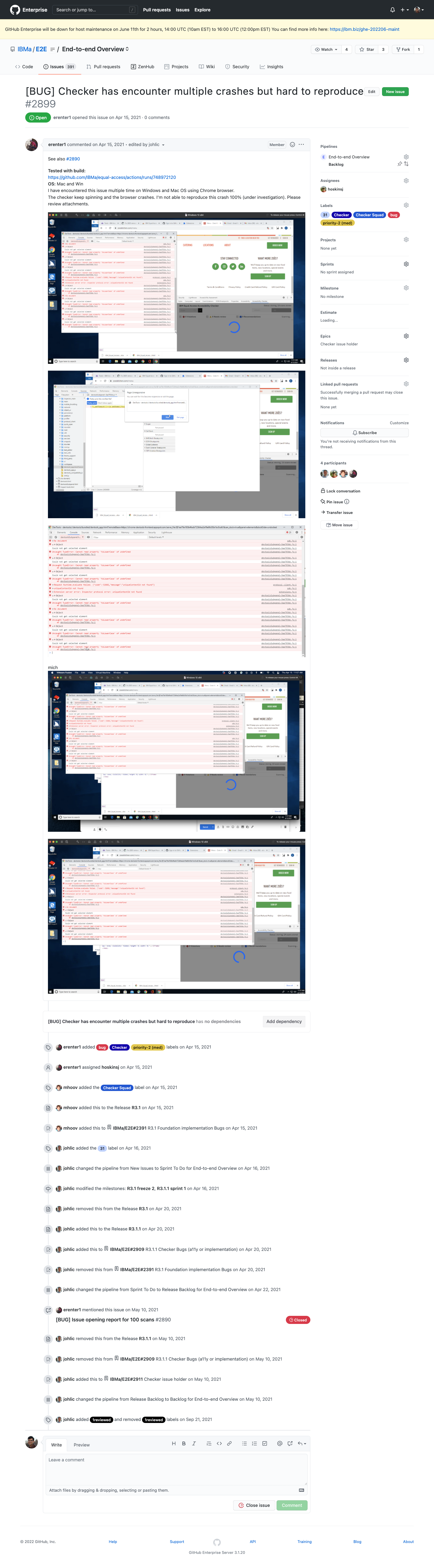 [BUG] Checker has encounter multiple crashes but hard to reproduce #2899 · Issue #935 · IBMa ...