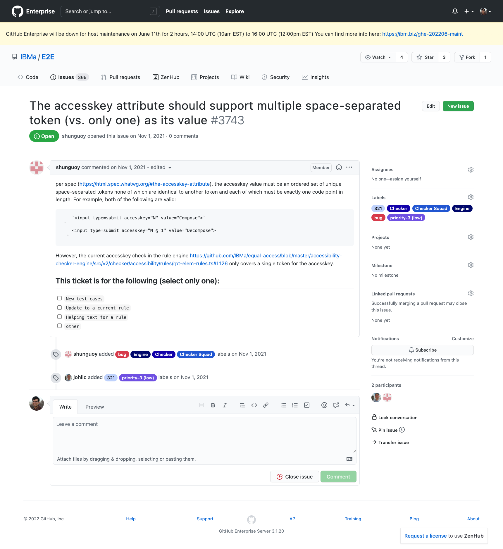 The accesskey attribute should support multiple space-separated token (vs. only one) as its ...
