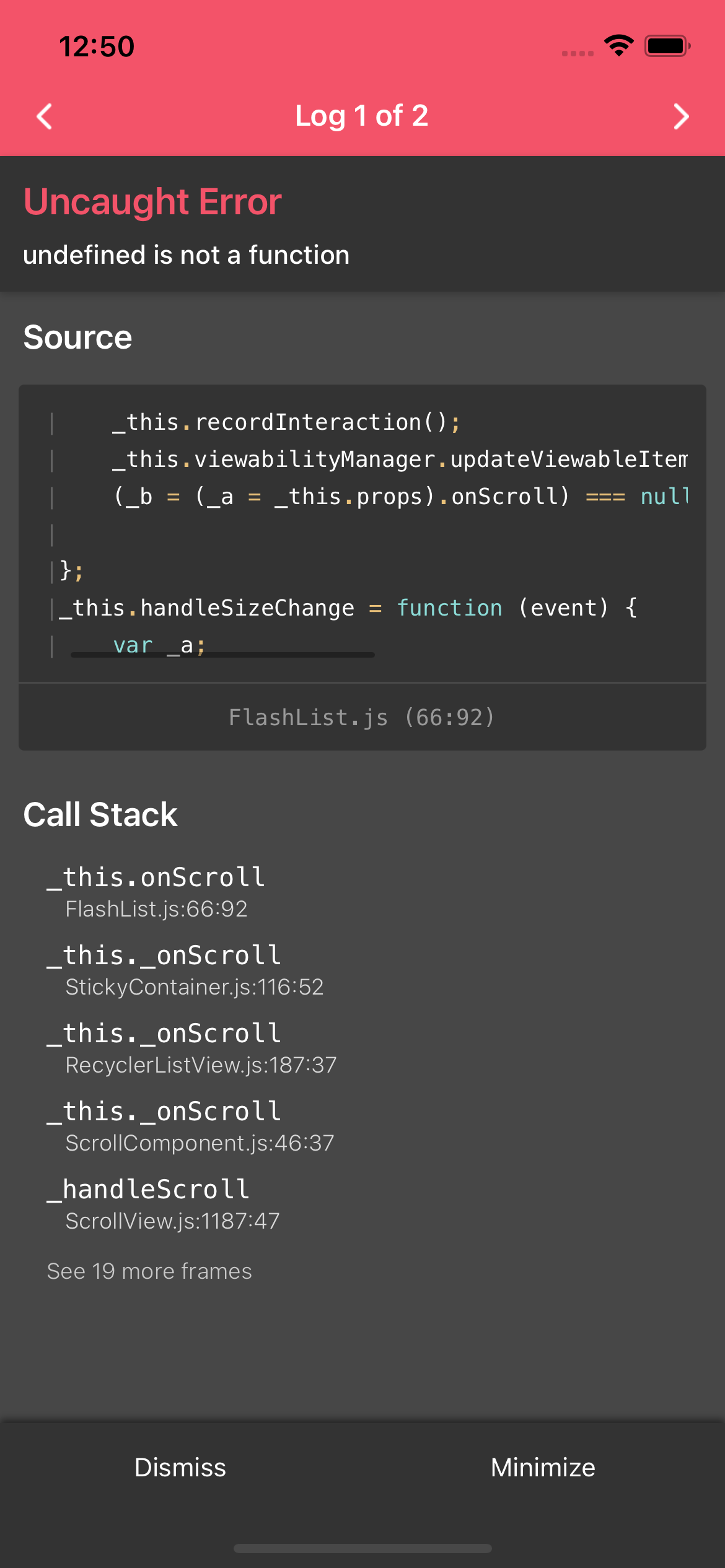 AnimatedFlashList onScroll error · Issue #841 · Shopify/flash-list · GitHub