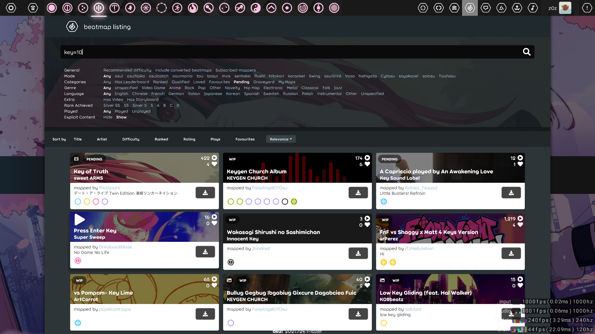osu!direct completely ignores limiting search terms · Issue #14008 · ppy/osu · GitHub