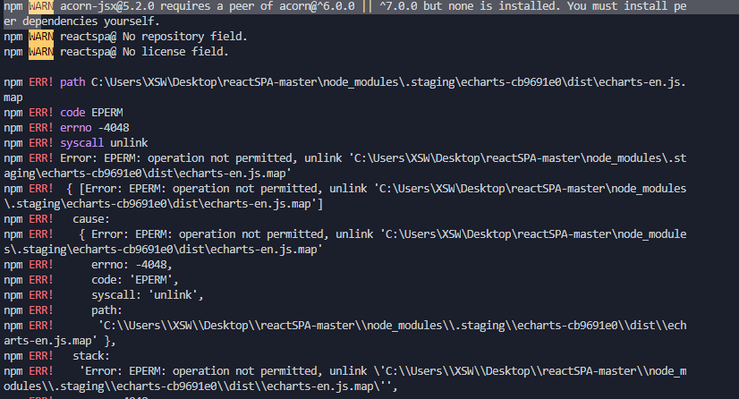 npm install 或者 yarn install 下载不了包。。。是工程有问题吗 · Issue #69 · MuYunyun/reactSPA · GitHub