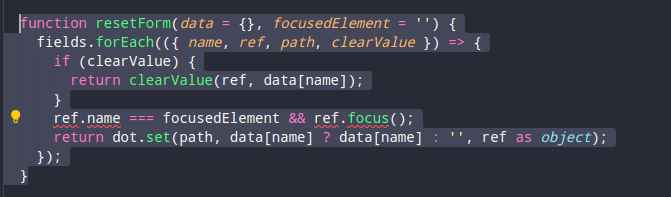 AutoFocus on Reset Form · Issue #168 · unform/unform · GitHub