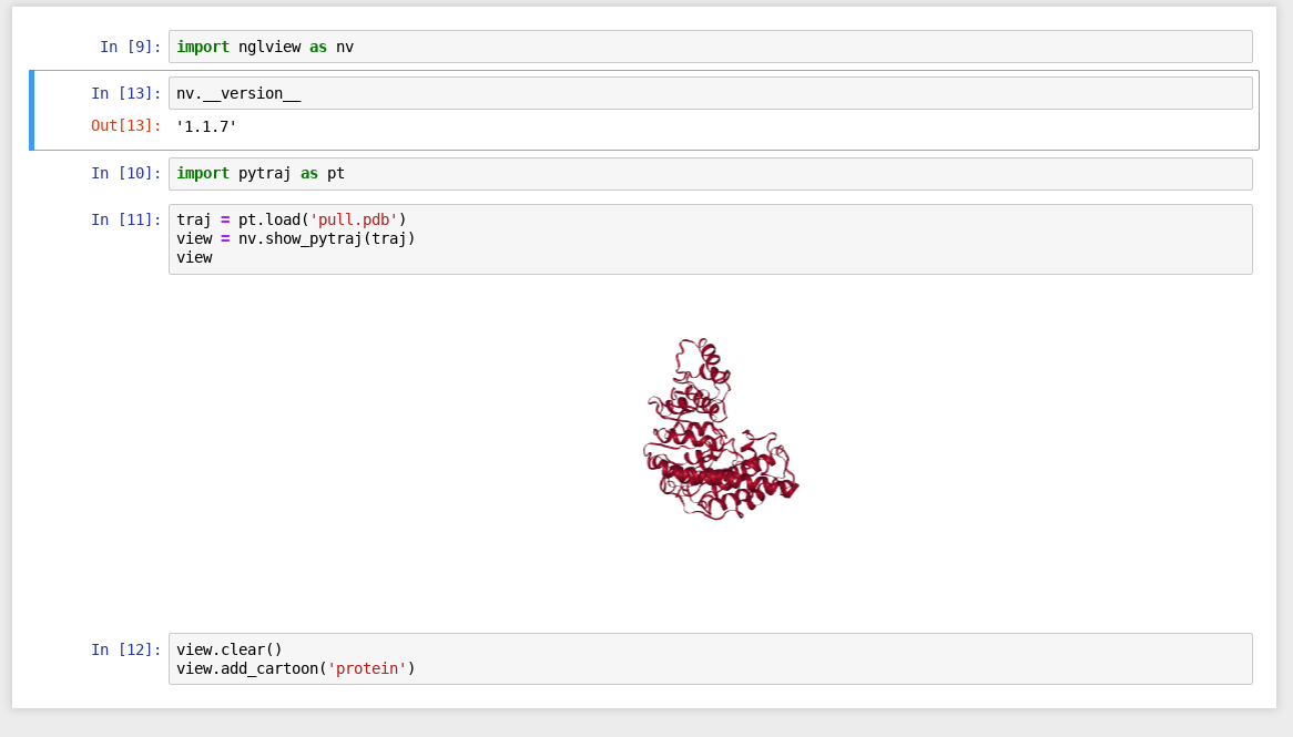 The protein persists in space fill representation · Issue #766 ...
