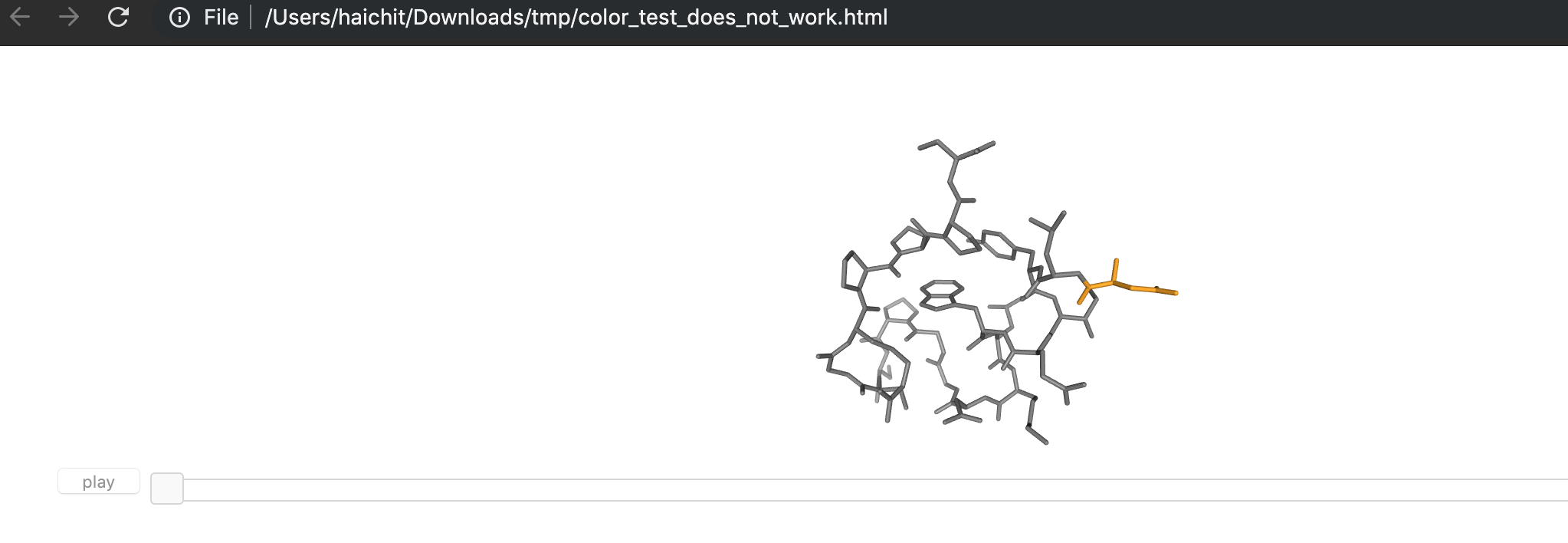 coloring lost with `write_html` · Issue #802 · nglviewer/nglview · GitHub