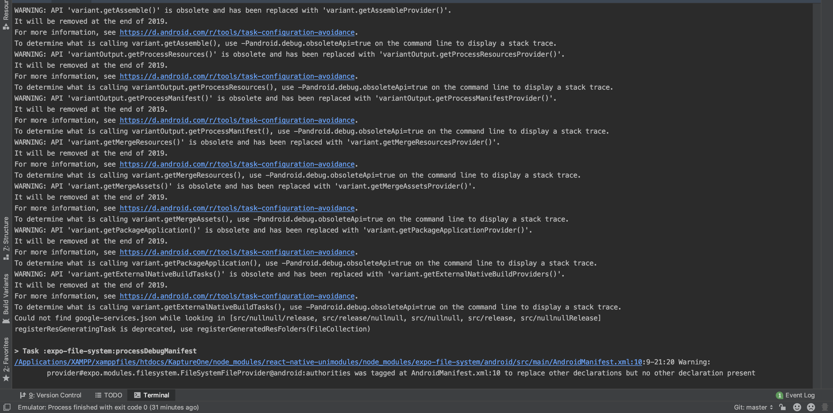 Error on Android build after expo eject · Issue #5546 · expo/expo · GitHub