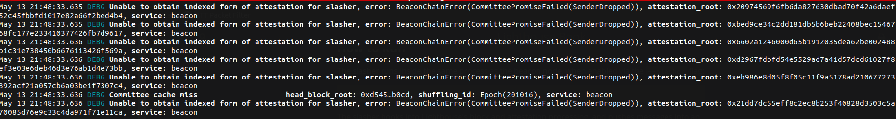 Investigate `CommitteePromiseFailed` error for slasher · Issue #4285 · sigp/lighthouse · GitHub