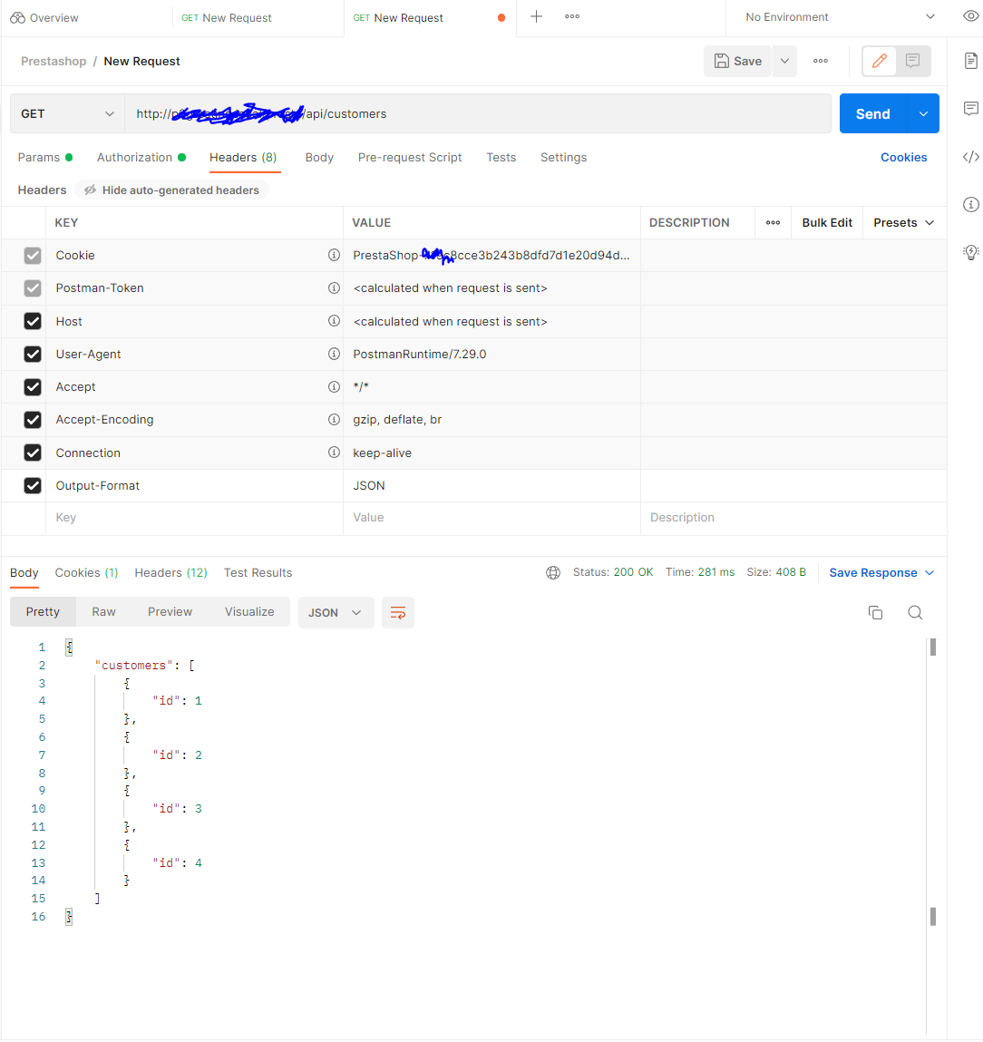[PHP Unknown error #8192] array_key_exists() when using postman to ...