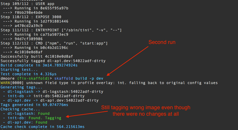 Wrong image is tagged on subsequent skaffold build · Issue #2694 ...