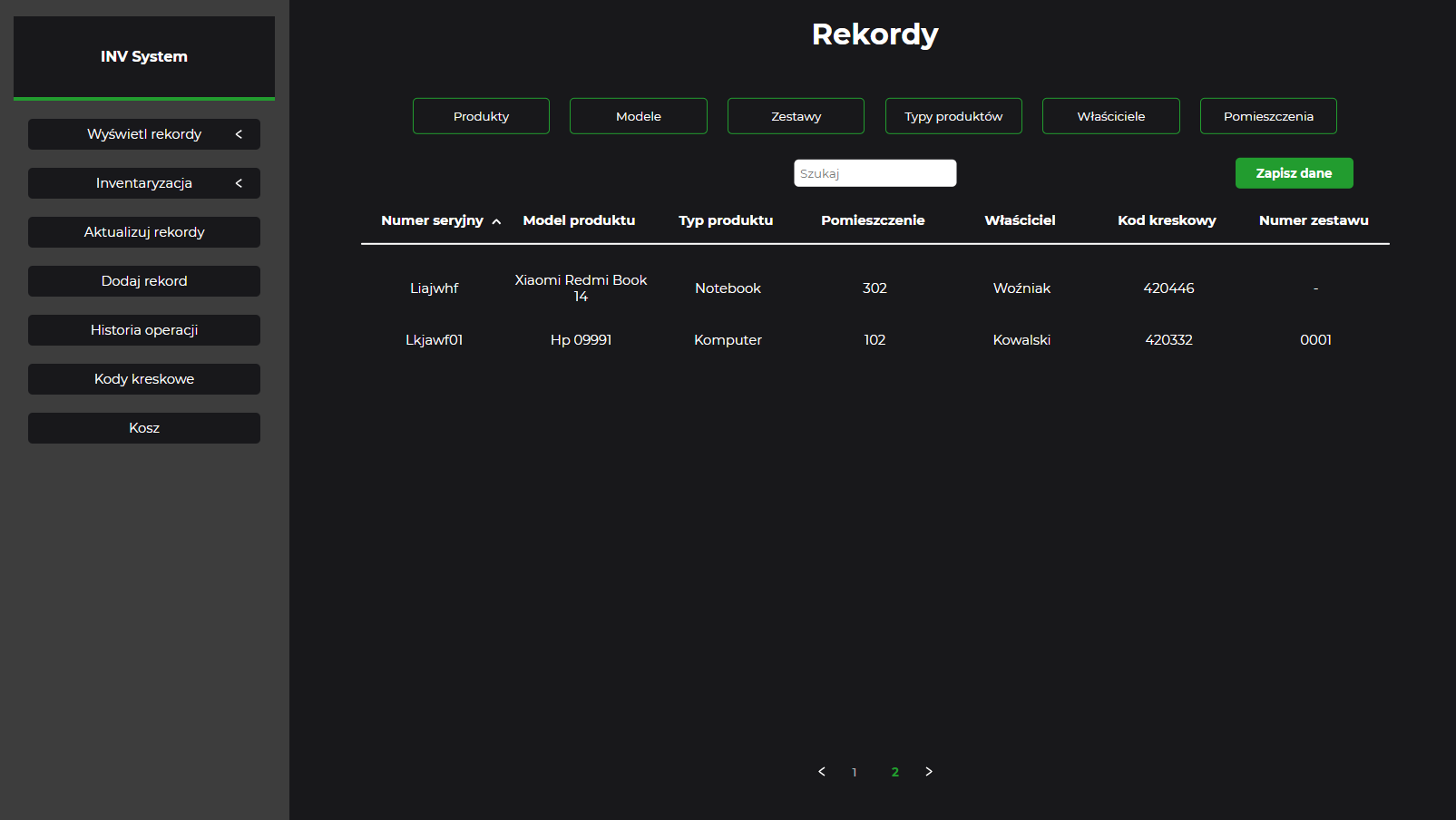GitHub - dominikkasprzak/inventory-system-app