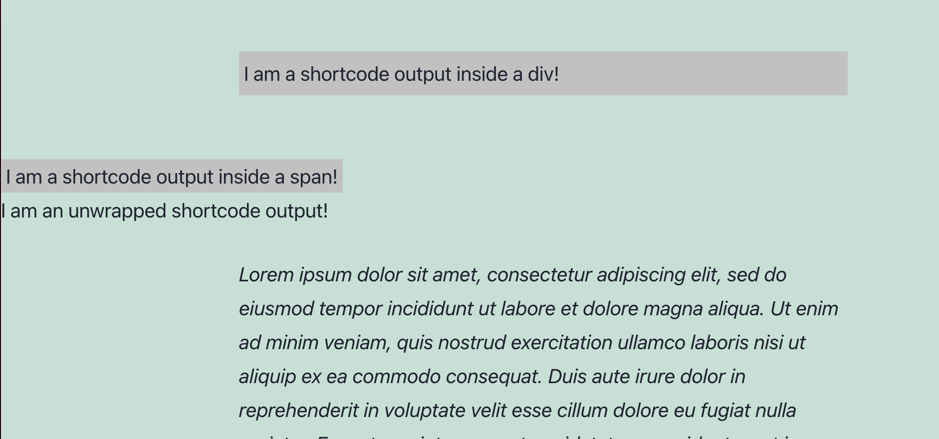Shortcode Block Output Defaults To Full Width Unless It Is Wrapped Inside An Html Element 6917
