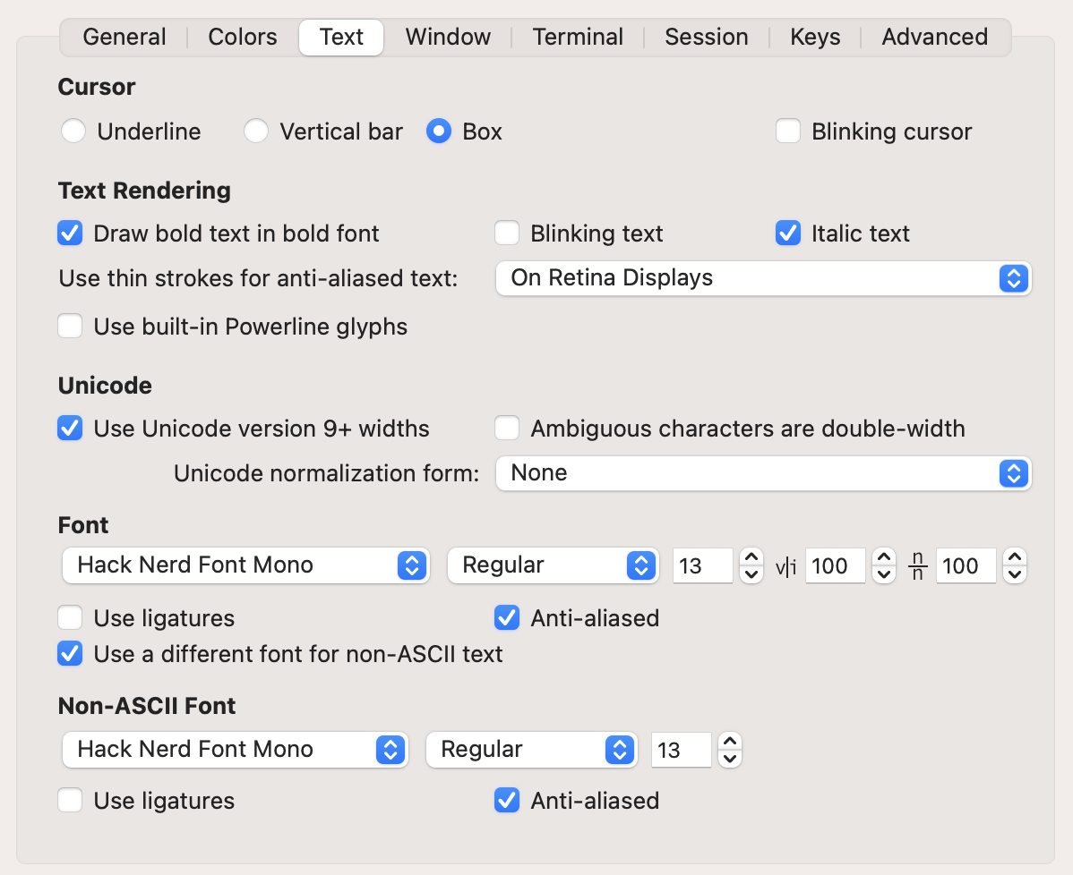 Some Icons Not Working In Iterm2 · Issue 1340 · Ryanoasisnerd Fonts · Github