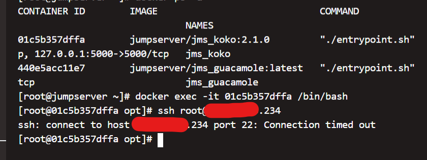 Connect Asset Hg Error Dial Tcp 192686023422 Io Timeout · Issue 4349 · Jumpserver 4711