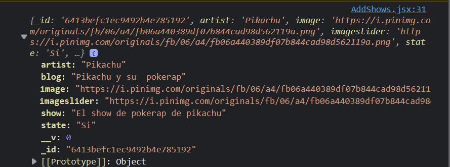 Console Log al agregar un Show · Issue #52 · Osqui2015/mosquetero · GitHub