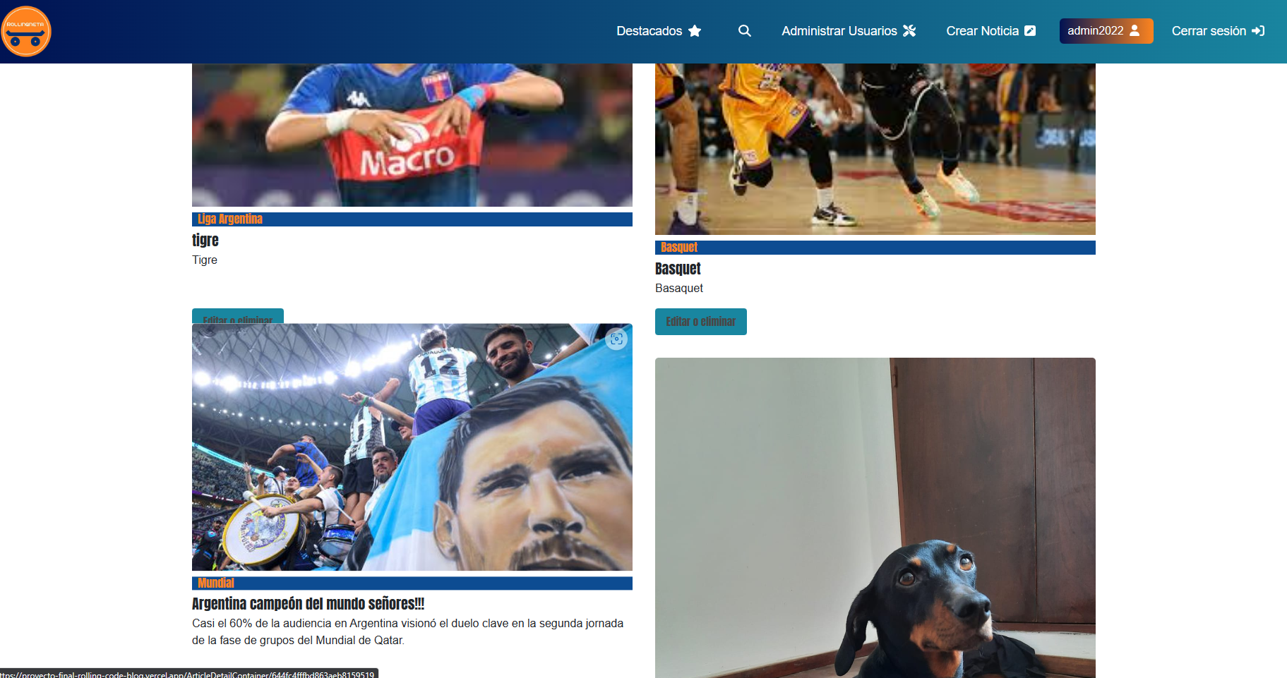 Al hacer Hover sobre una noticia se rompe un poco el css · Issue #264 · teraclitos/Rolling-Code ...