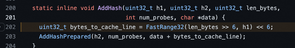 FastLocalBloomImpl::AddHash param mistake · Issue #11006 · facebook/rocksdb · GitHub