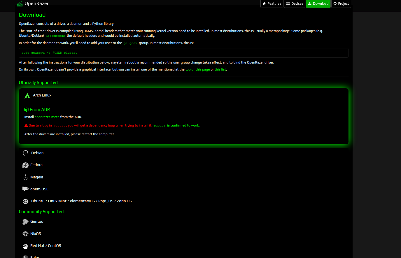 file is not owned by plugdev · Issue #1513 · openrazer/openrazer · GitHub