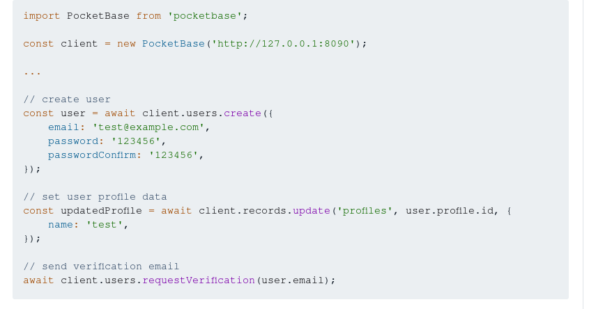 Documentation on user creation · Issue #620 · pocketbase/pocketbase · GitHub