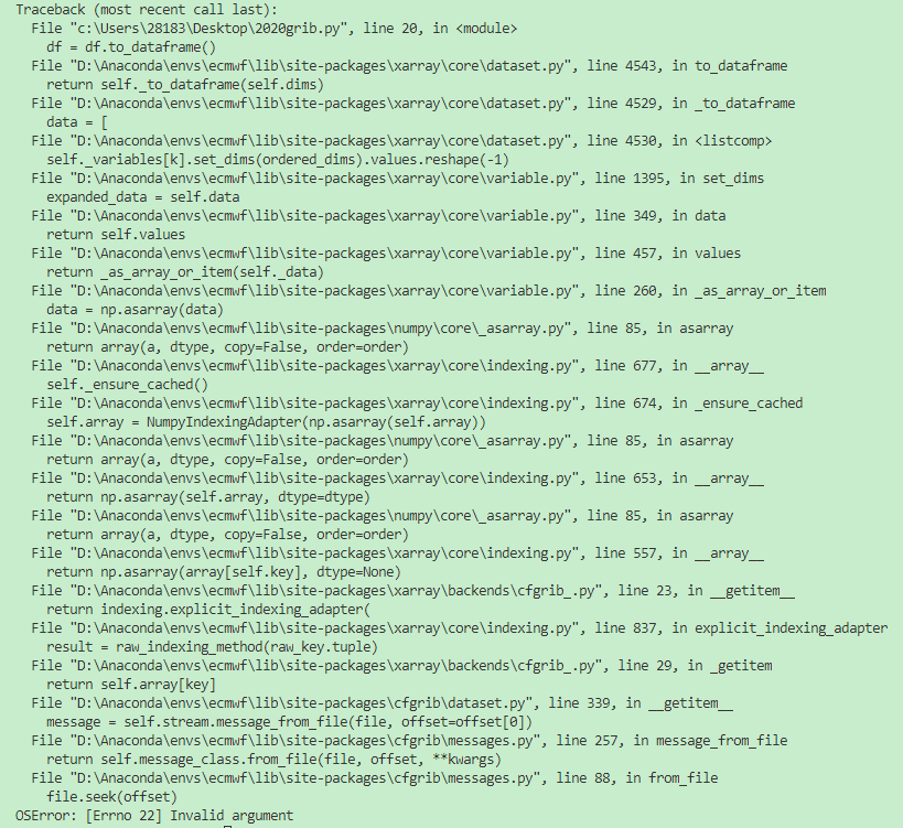 to_dataframe, OSError: Invalid argument · Issue #4330 · pydata/xarray · GitHub