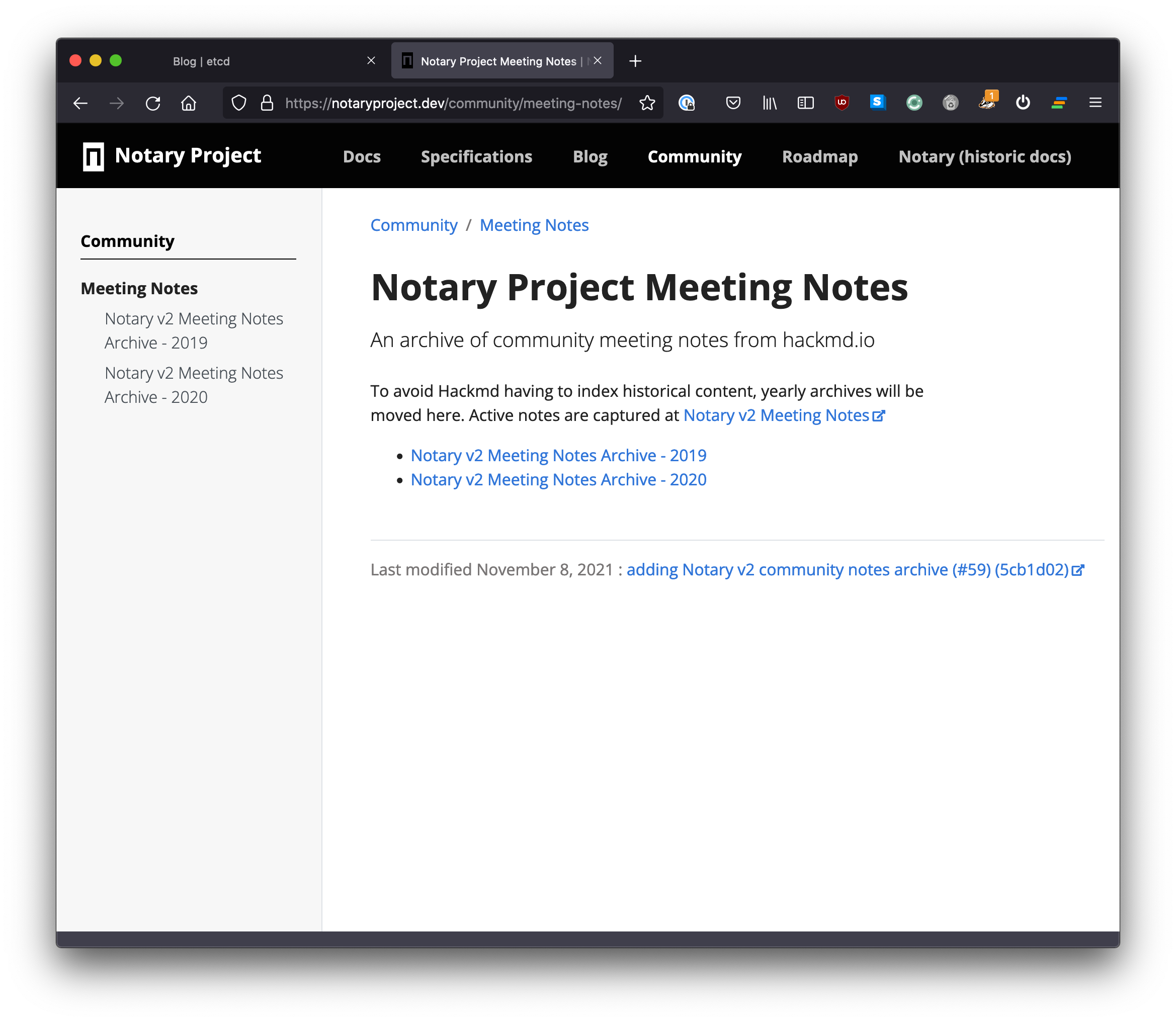 Blog and Docs navbar entries are not shown as active when section pages are being viewed · Issue ...