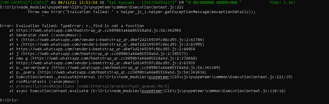 erro crash timeout · Issue #387 · KillovSky/Iris · GitHub