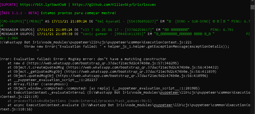 Falhar Geral · Issue #395 · KillovSky/Iris · GitHub