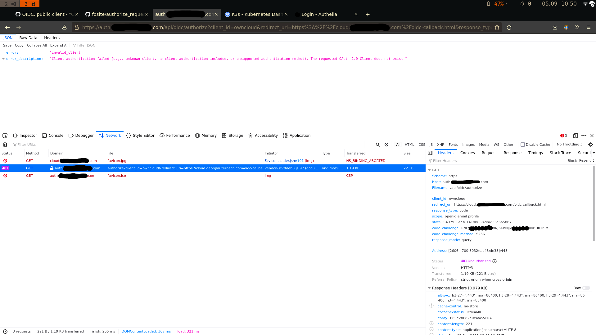 OIDC: public client - "Client authentication failed [...]. The requested OAuth 2.0 Client does ...