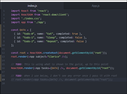 Error when using in passing DATA const in "Tasks as data" section · Issue #22411 · mdn/content ...