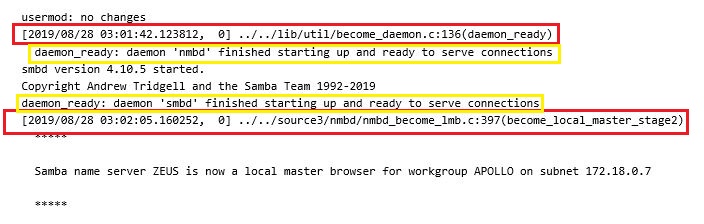Log file · Issue #234 · dperson/samba · GitHub