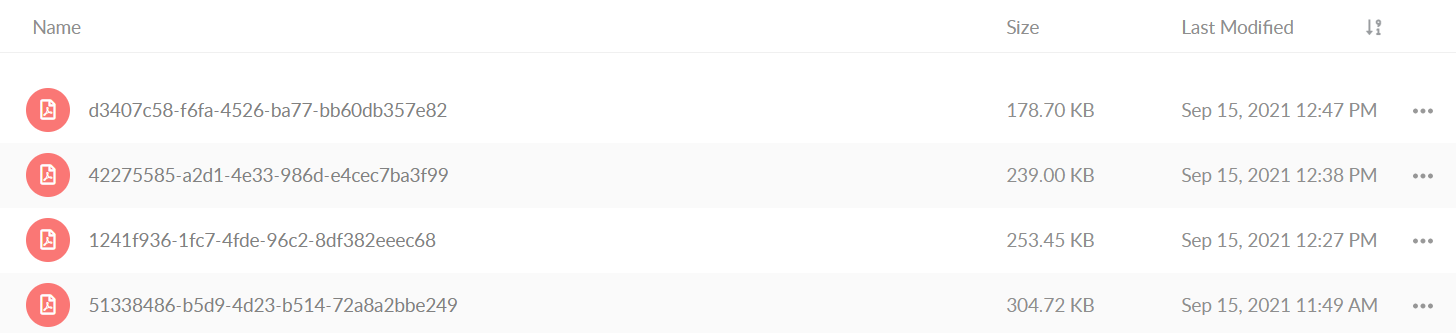 When downloading multiple files through Web UI all zipped files are without file extension ...