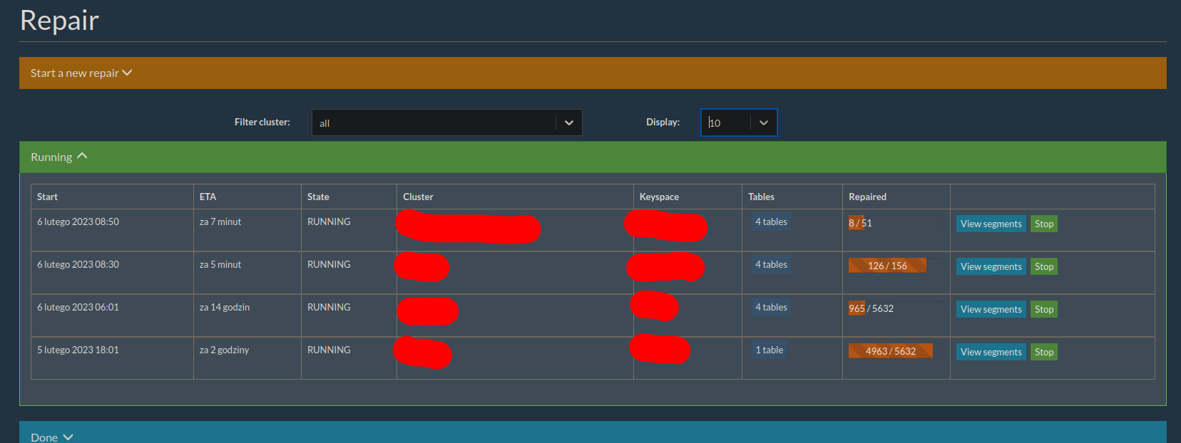 Reaper web not displaying all running repairs · Issue #1272 · thelastpickle/cassandra-reaper ...