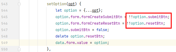 getOption()获取表单配置与设置表单方法setOption()的参数不一致 · Issue #582 · xaboy/form-create · GitHub