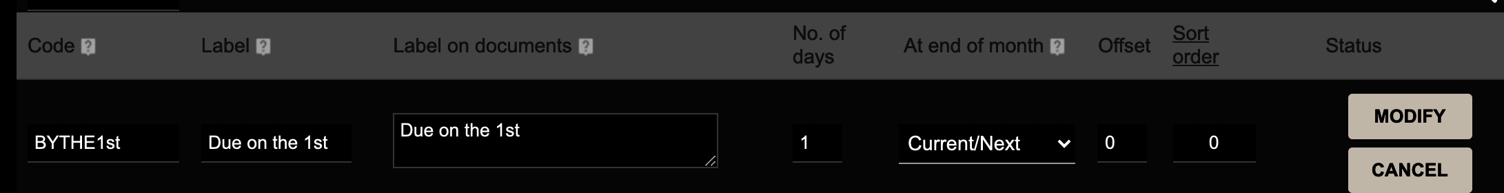 Payment Terms Dictionary Entry Not Working As Expected · Issue 18124 · Dolibarrdolibarr · Github