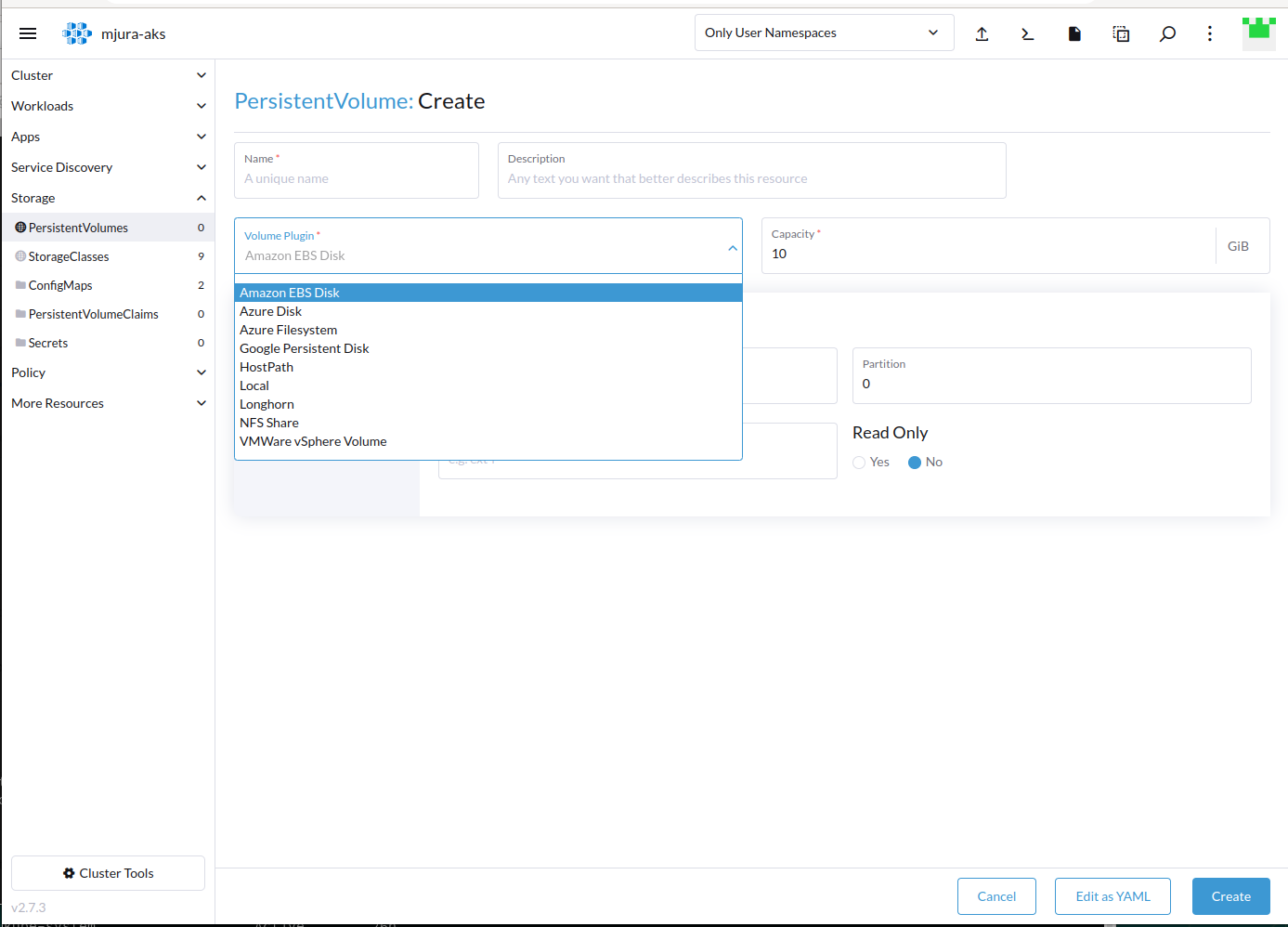 (SURE-5538) Persistent Volume is not having CSI driver as vol plugin which is current default ...