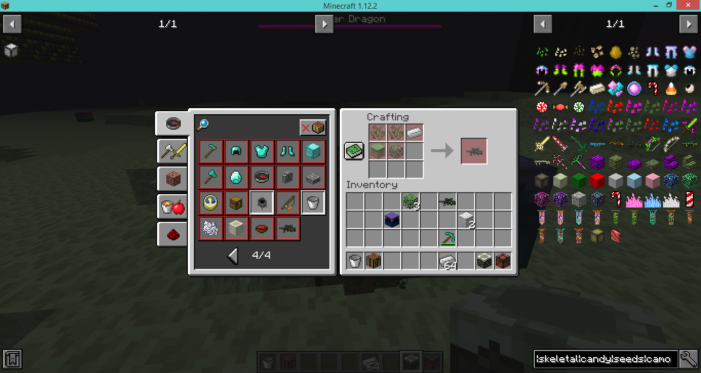 Making an item on the infusion table gives the player a recipe in the ...