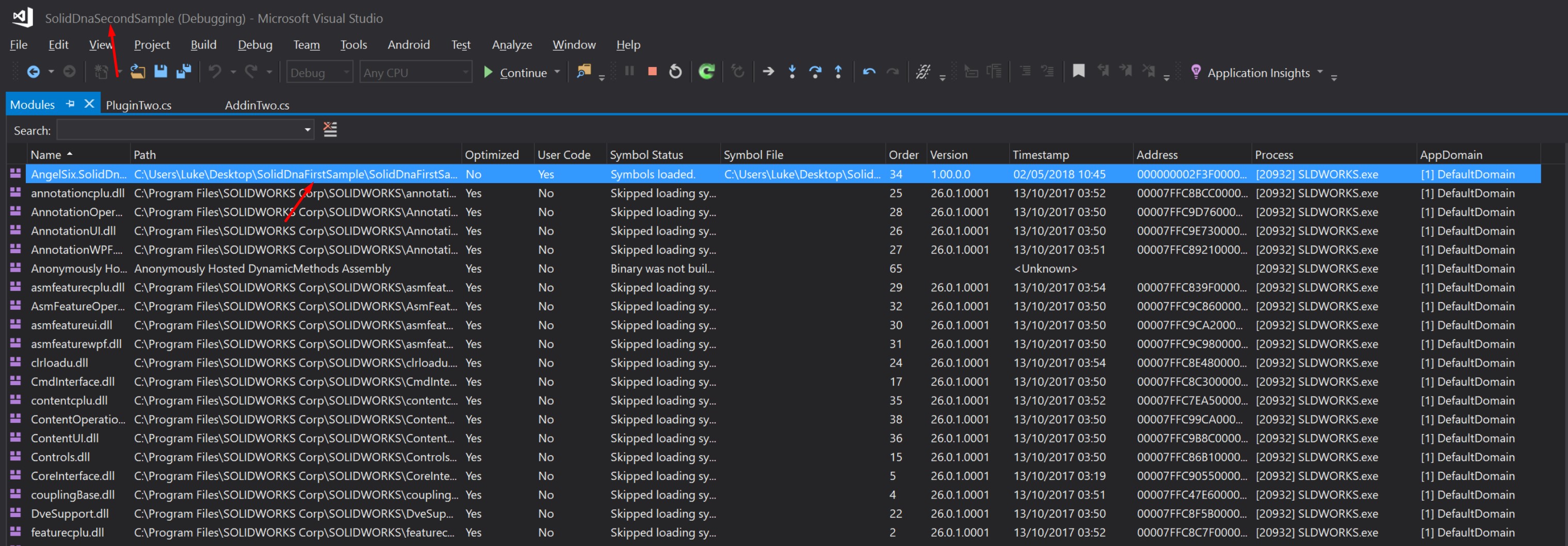Plugin loads twice when two addins use SolidDna · Issue #25 · angelsix/solidworks-api · GitHub