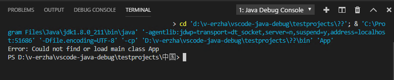Could Not Find Or Load Main Class App Under Chinese Characters Folder · Issue 619 · Microsoft