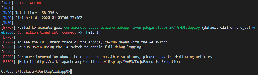 It will show "Connection timed out: connect" when you deploy with docker runtime. · Issue #974 ...