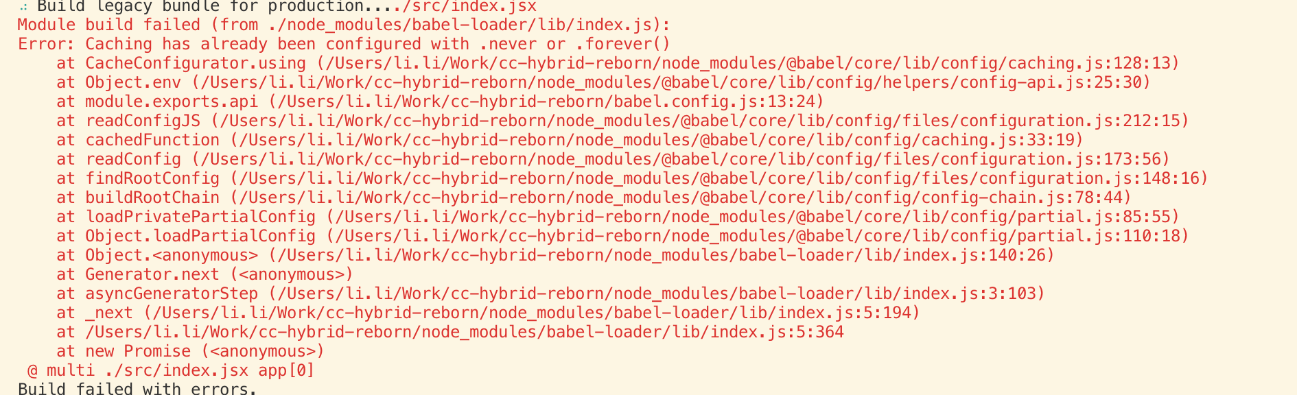 can't disable cache through api.cache.never() · Issue #752 · babel/babel-loader · GitHub