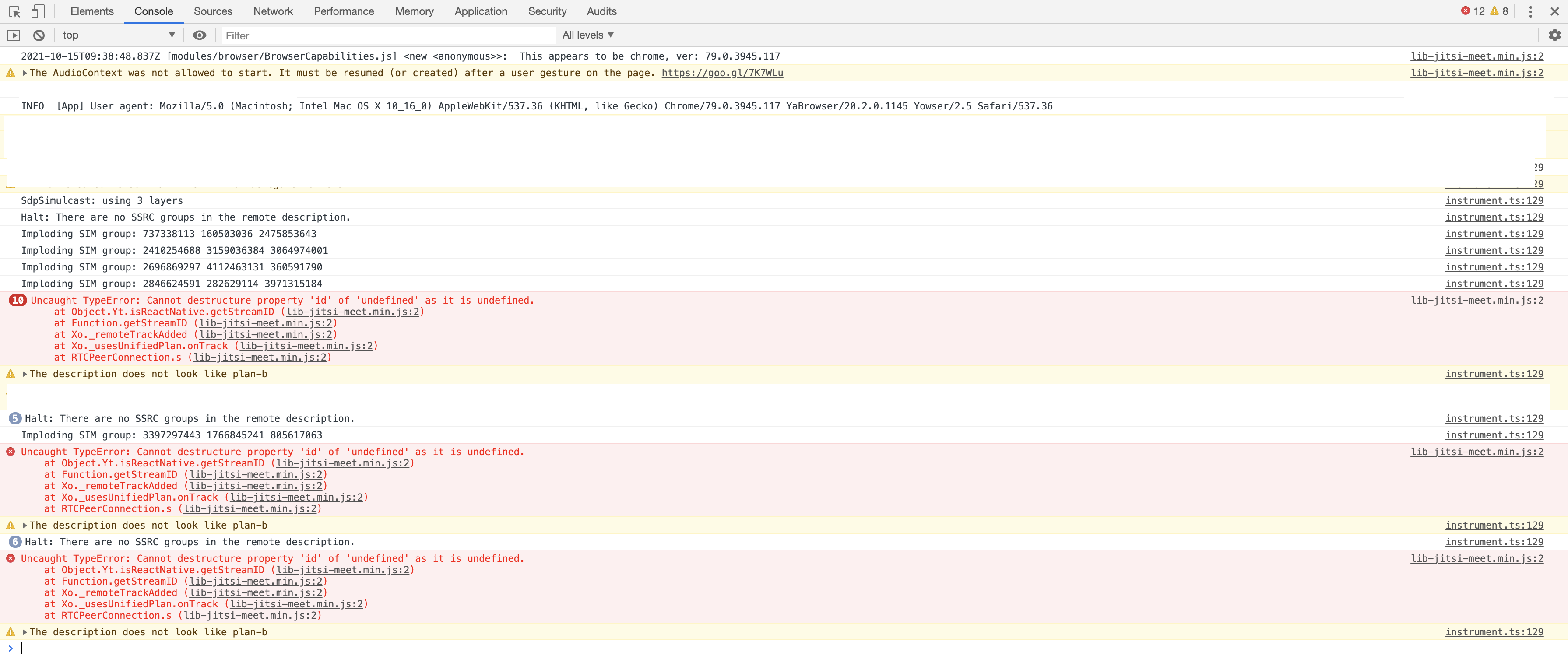 Uncaught Typeerror Cannot Destructure Property Id Of Undefined · Issue 1755 · Jitsilib 8125