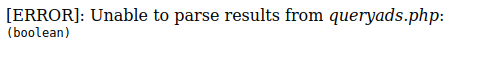 [ERROR]: Unable to parse results from queryads.php: (boolean) · Issue #1096 · pi-hole/docker-pi ...