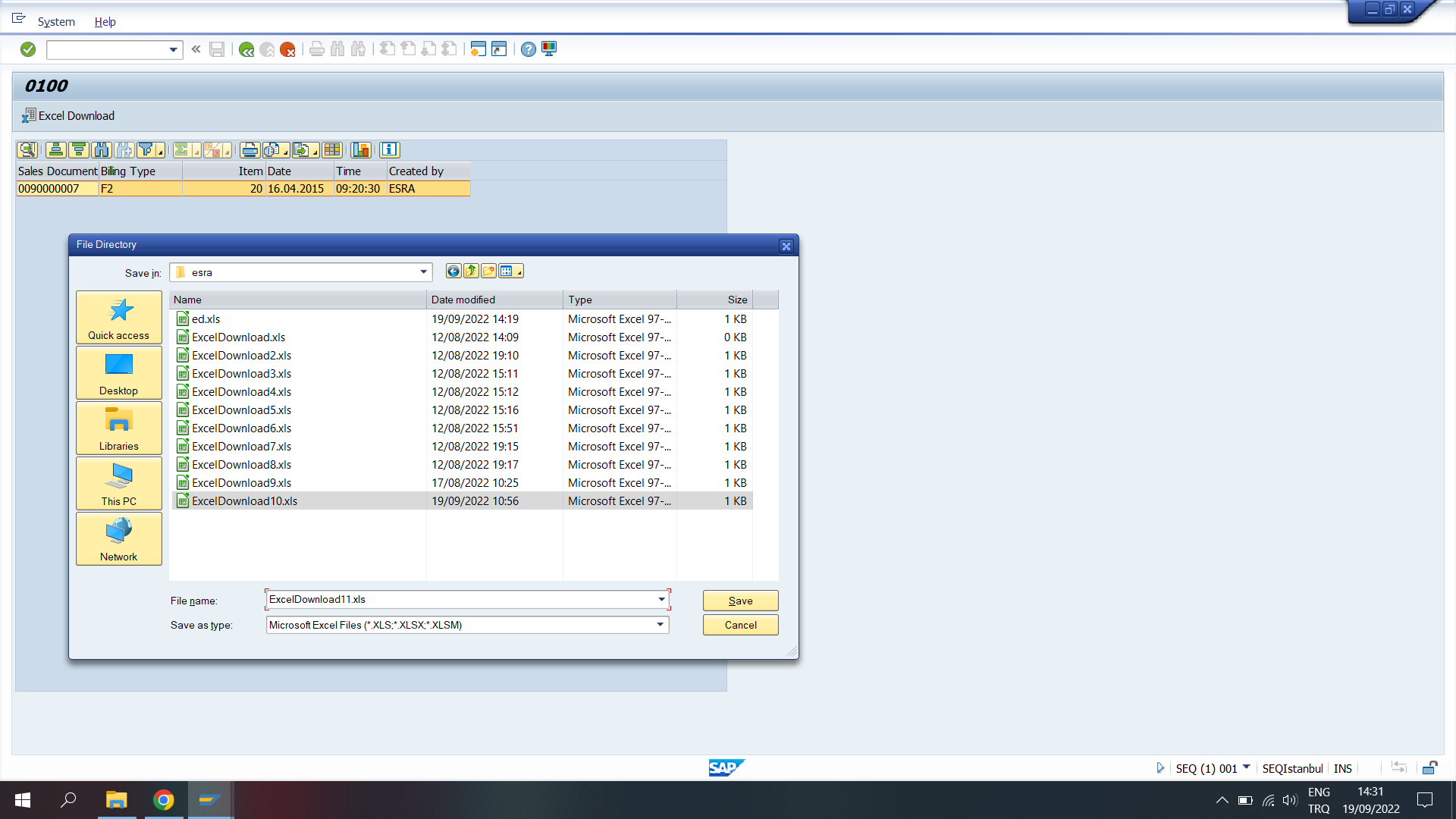 GitHub - esracalbaz/AbapExcelDownload: ABAP Excel Download