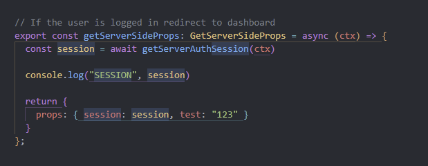 bug: GetServerSideProps doesn't pass session as props if it's called session !? · Issue #1125 ...