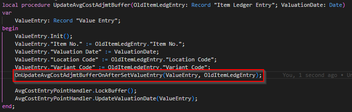 [Event Request] codeunit 22 "Item Jnl.-Post Line" OnUpdateAvgCostAdjmtBufferOnAfterSetValueEntry ...