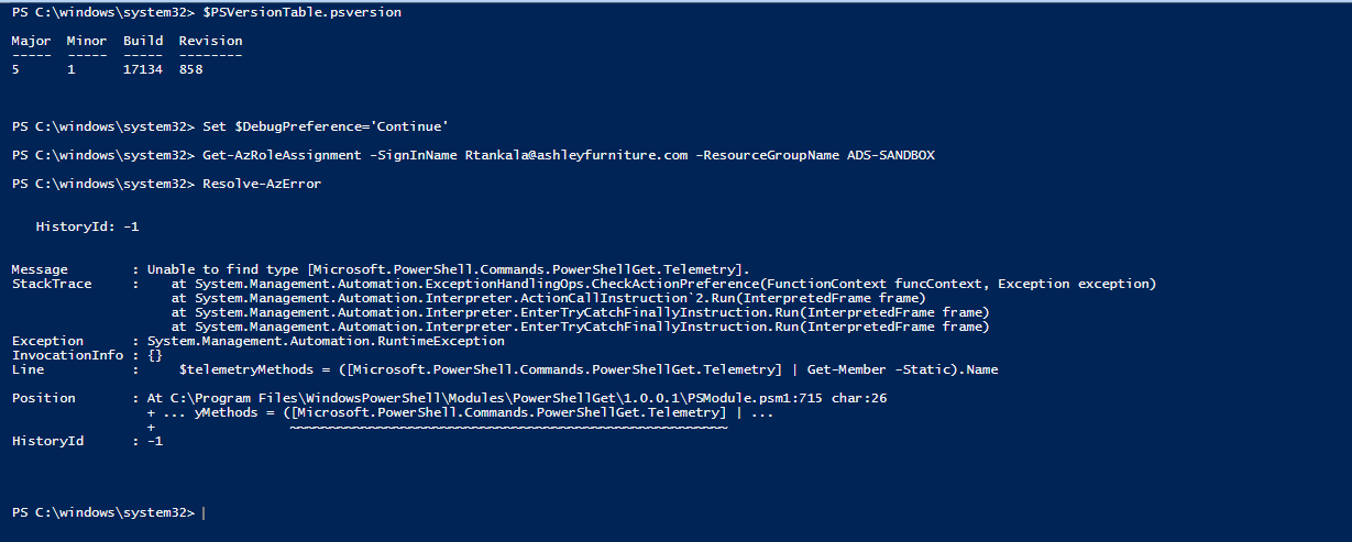 issue with Get-AzRoleAssignment -SignInName xxx -ResourceGroupName xxx · Issue #10504 · Azure ...