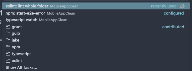 Task to lint the whole workspace does not show up · Issue #1133 · microsoft/vscode-eslint · GitHub