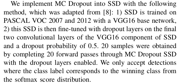 Require help for implementing MC Dropout Sampling · Issue #479 · amdegroot/ssd.pytorch · GitHub