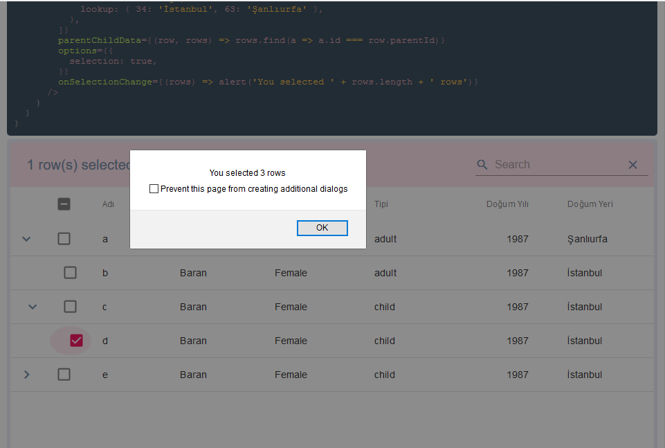 Tree Data get Selected Rows · Issue #655 · mbrn/material-table · GitHub