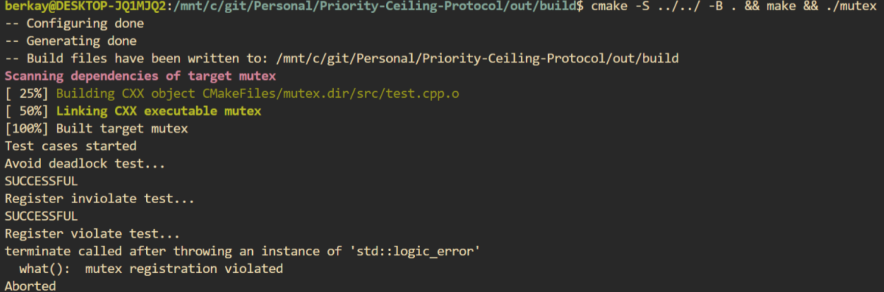 GitHub - berkayarslan17/Priority-Ceiling-Protocol: Designed a custom mutex class that has ...