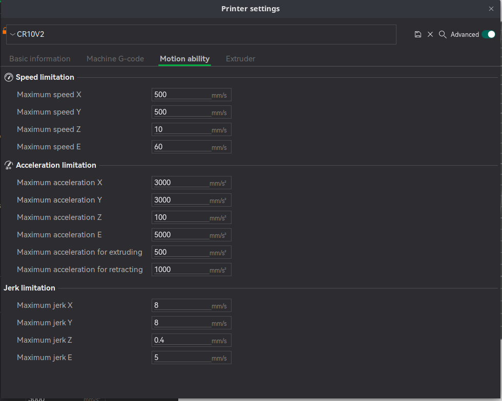 Acceleration Settings Not Being Applied · Issue 261 · Softfever Orcaslicer · Github